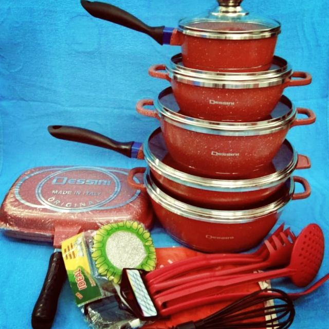 SET PERIUK GRANITE COOKWARE SET (23PCS) | Shopee Malaysia