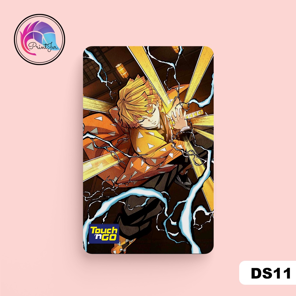 Demon Slayer ( Zenitsu Agatsuma ) - Touch n Go Card Sticker Cover ...