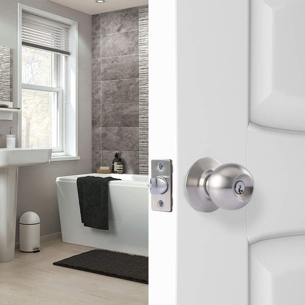 587SS Cylinder Lock Set Cylindrical Lockset Tombol pintu bilik ...