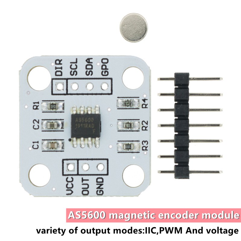 AS5600 magnetic encoder magnetic induction angle measurement sensor ...