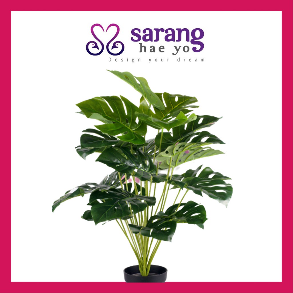 Monstera Tree with Pot Artificial Tree / Pokok Monstera Hiasan dalam Rumah / Home Décor Harga ...