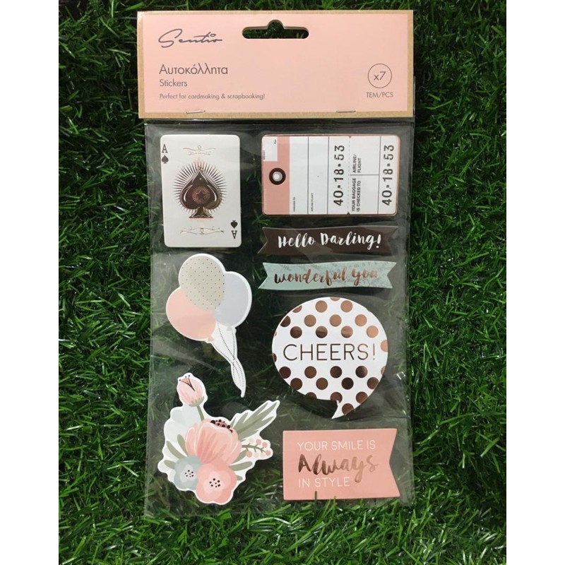 Ins Style Chipboard Embellishment 【手帐贴纸妙想手工scrapbook烫金INS可爱卡通印刷纸板相册装饰素材 ...