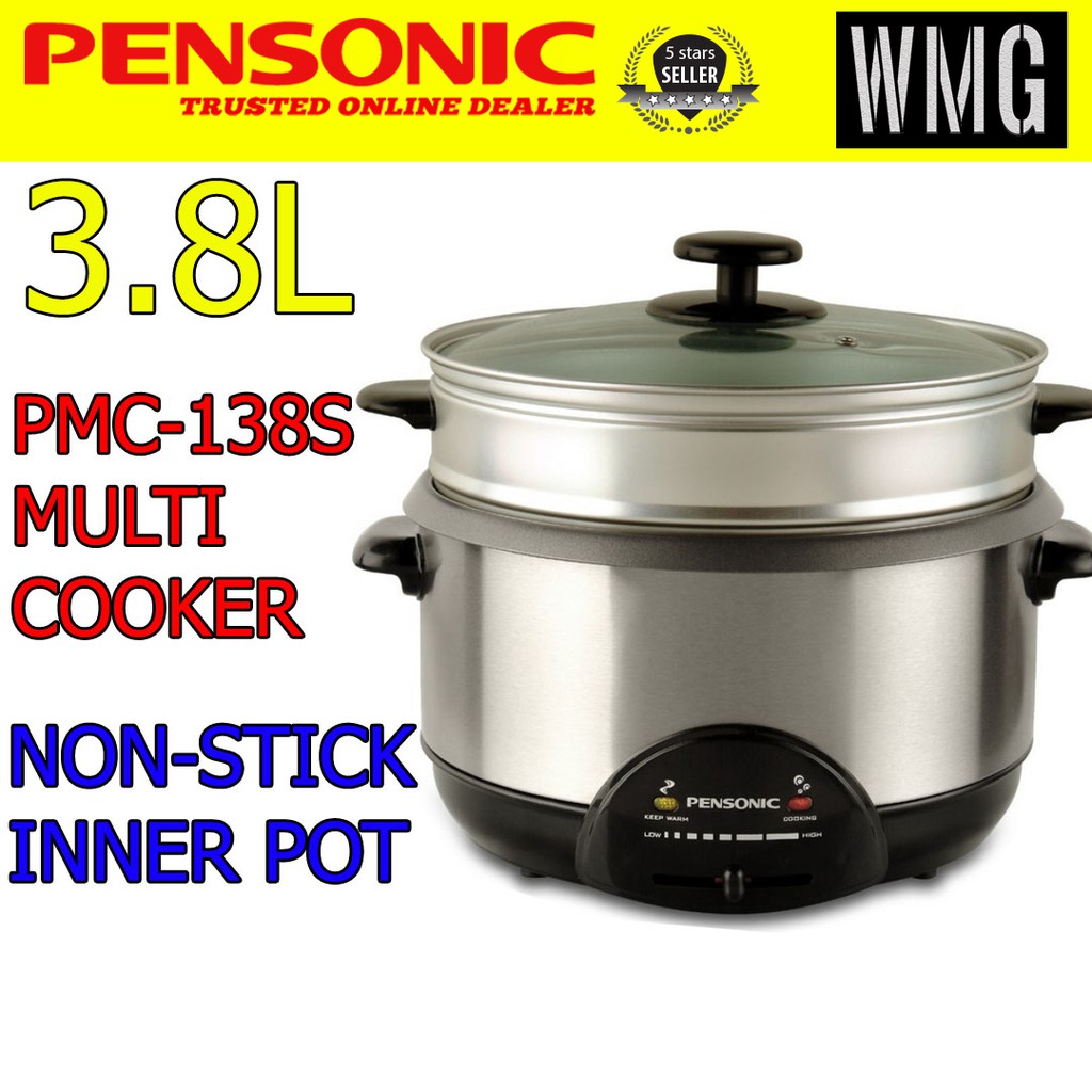 Pensonic 3.8L Multi Cooker With Steam Tray PMC-138S Non-stick Inner Pot ...