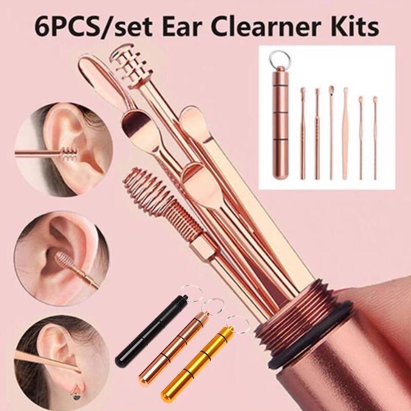 6PCS SET EAR CLEANER KIT Set pembersih telinga Bersihkan kotoran ...