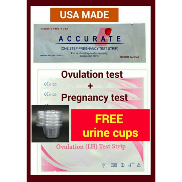 55 Ovulation opk LH +20 Pregnancy upt test strips(free urine cups) 排卵 ...