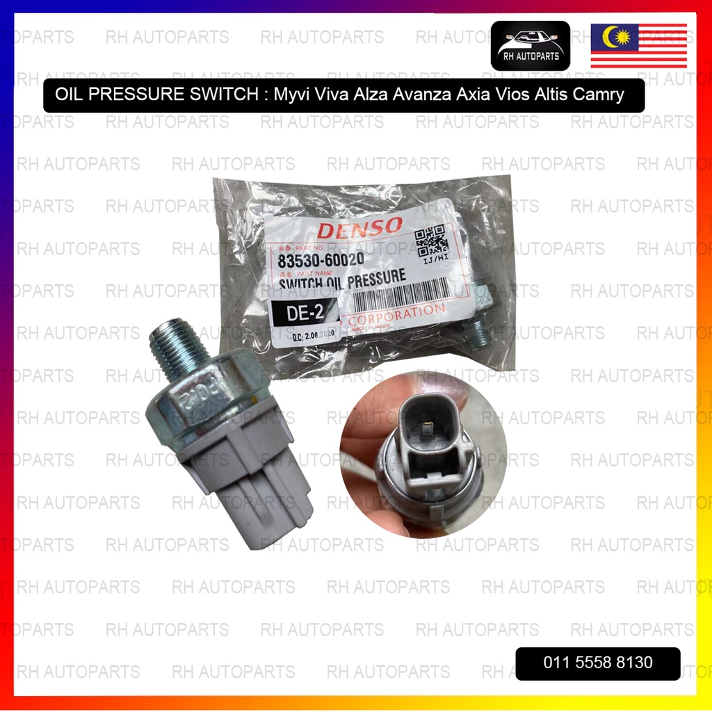 OIL PRESSURE SWITCH Myvi Viva Alza Avanza Axia Vios Altis Camry 83530 ...