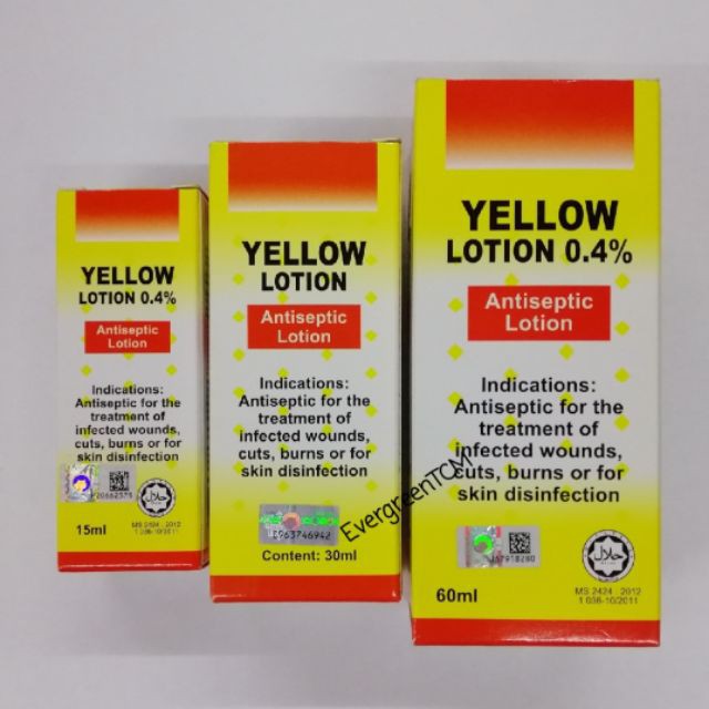 Winwa Yellow Lotion 0.4% Antiseptic Lotion - ( 30ml / 60ml) [EXP:2030 ...