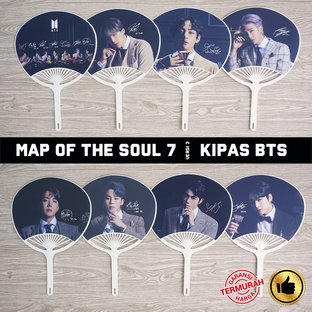 Bts Shell Fan (Map of The Soul 7 Version 3) / KPOP Merchandise ...