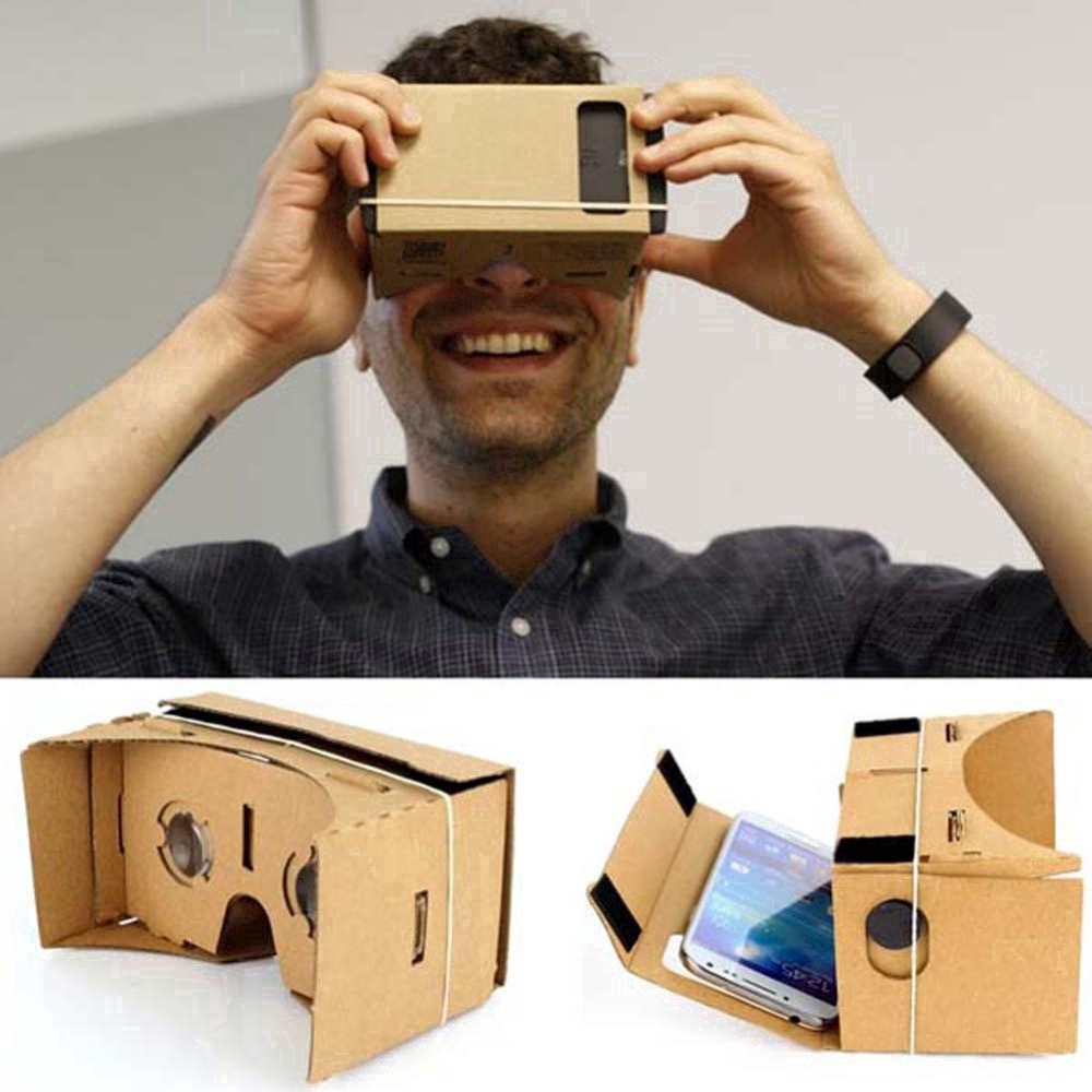 DIY Google Cardboard Virtual Reality VR Mobile Phone 3D Viewing Glasses ...