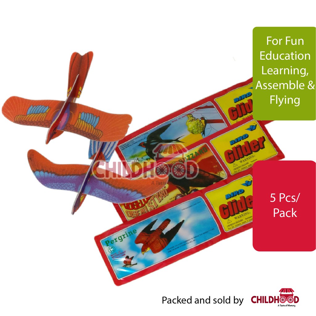 Childhood Toys: Glider Plane & Glider Bird [5Pcs/Set] | Shopee Malaysia