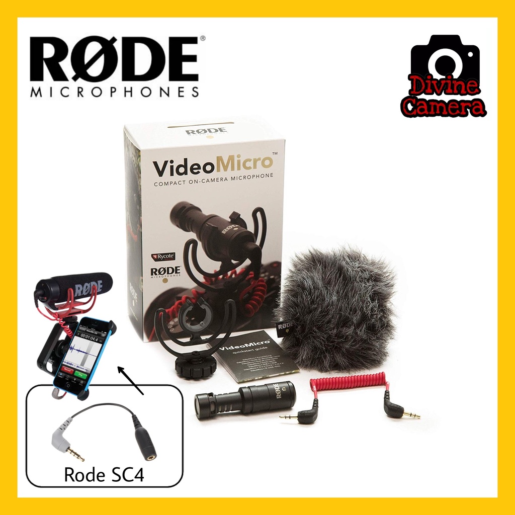 Rode Video Micro / Video Micro II Ultra-compact On-camera Microphone ...
