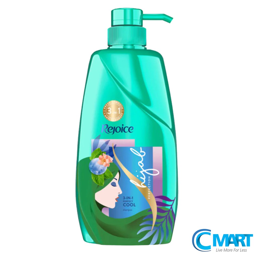Rejoice Hijab Collection 3 in 1 Perfect Cool Shampoo 600ML | Shopee ...