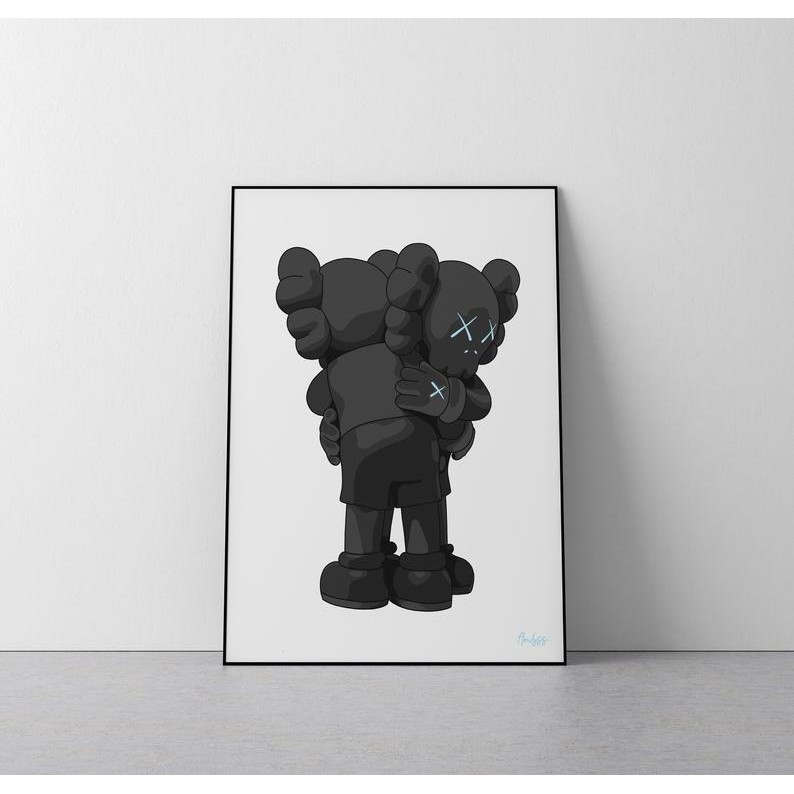 💥READY STOCK💥Ice Cold Kaws Hug Hypebeast Premium Poster iconic ...