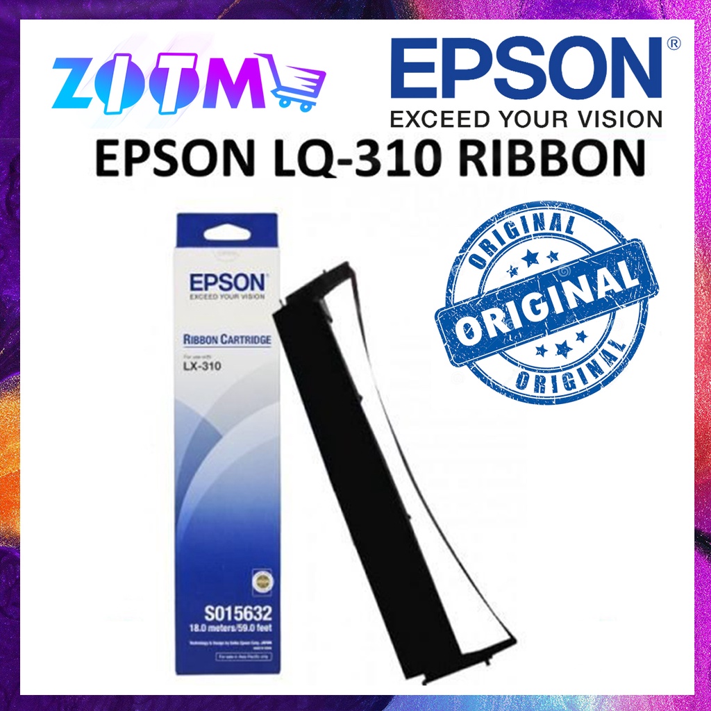EPSON ORIGINAL LQ-310 RIBBON CARTRISGE S015639 (LQ310 DOT MATRIX ...