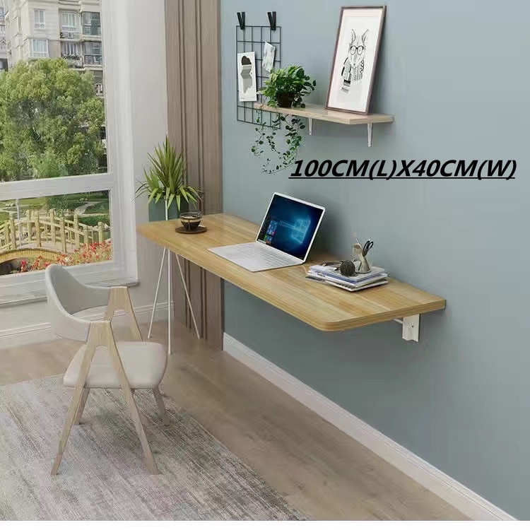 Meja Lekat Dinding / Wall Mounted Foldable Table with Bracket Floating ...