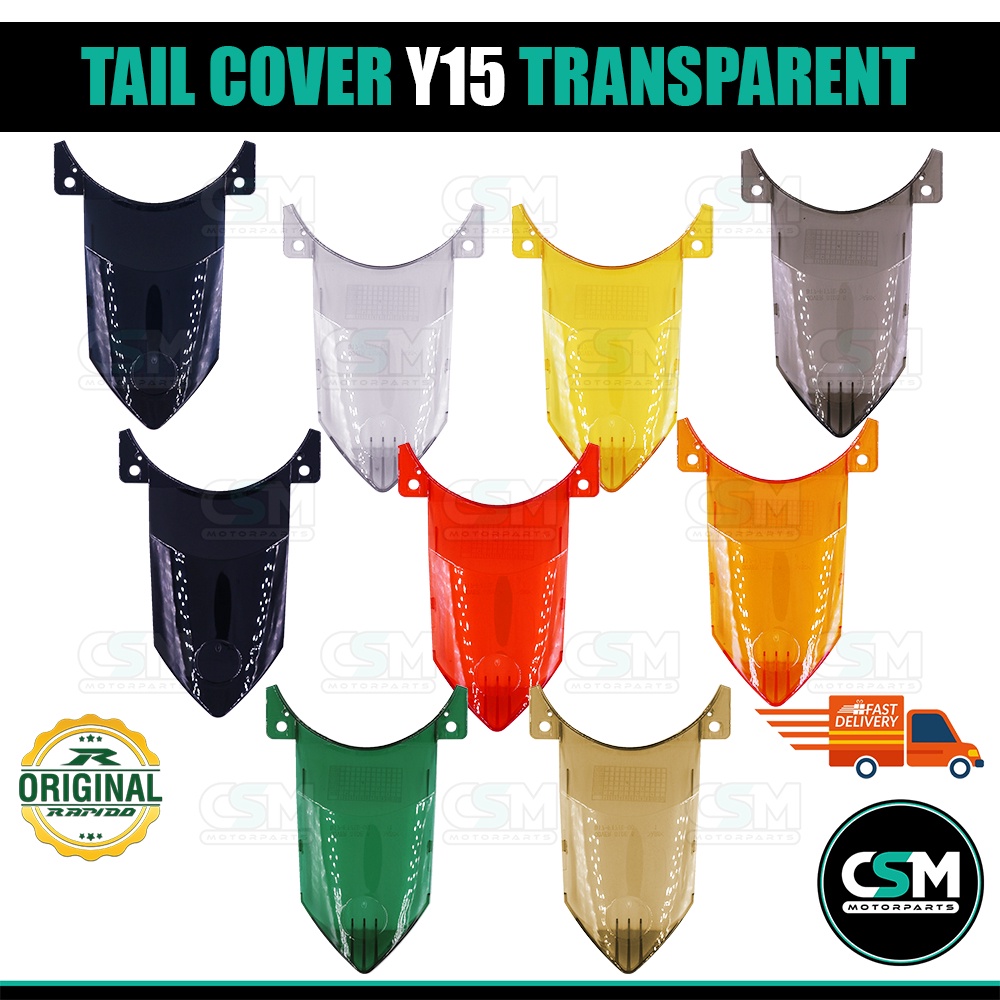 [READY STOCK] TAIL COVER / COVER ATAS LAMPU BELAKANG YAMAHA Y15ZR Y15 V1 V2 / R25 TRANSPARENT ...