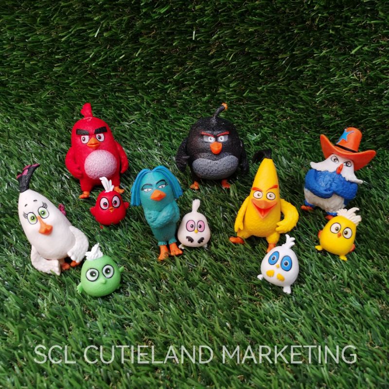 FIGURE MODEL - Angry Bird Figurine Set | Shopee Malaysia