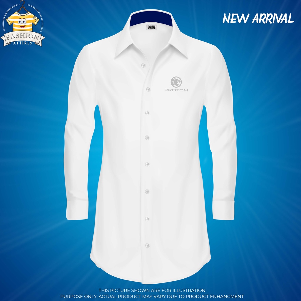 🔥100% READY STOCK🔥 MUSLIMAH PROTON UNIFORM VISCOSE SULAM SILVER LOGO ...