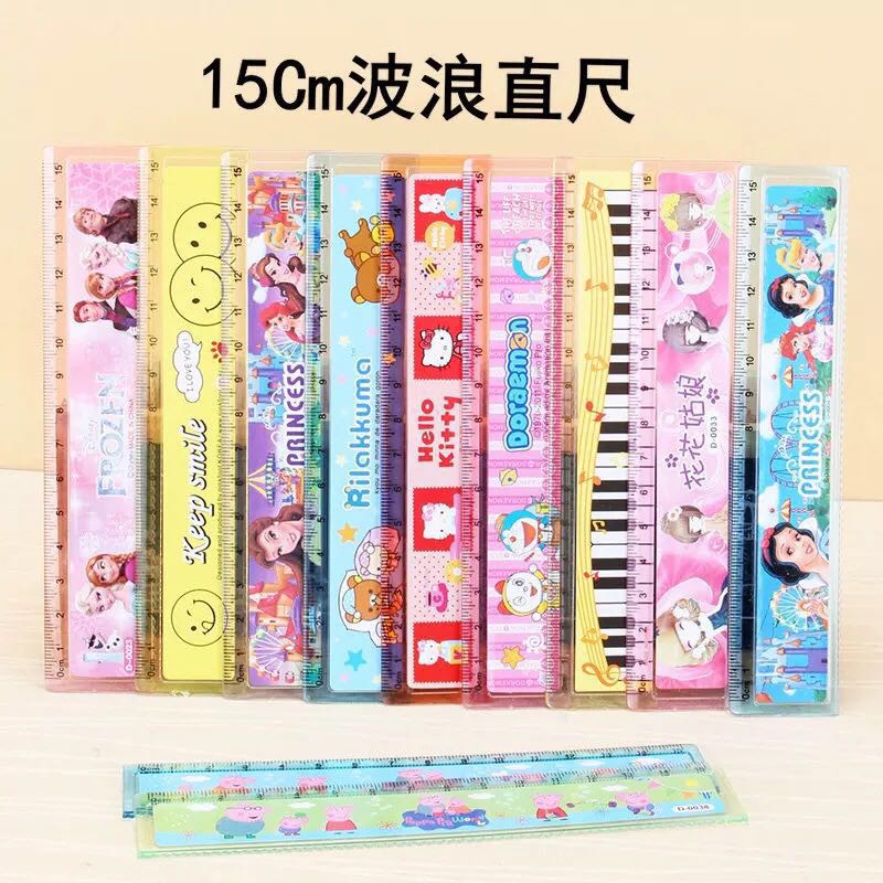 [ Ready Stock ] (15-02) 15CM Cute Cartoon Plastic Straight Ruler Kid's ...