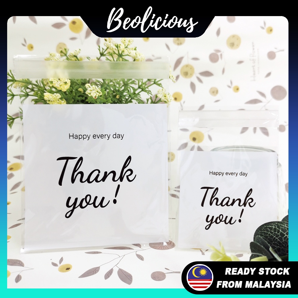 100pcs Thank You Cookies Packaging Doorgift, Birthday Party Door Gift ...