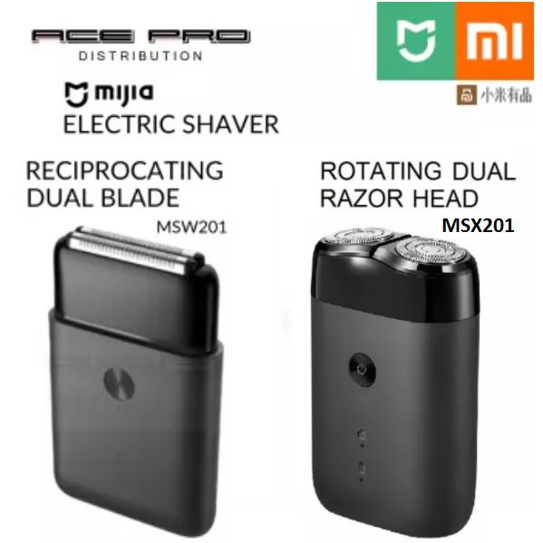XIAOMI Mijia Electric Portable Shaver Dual Blade MSW201 / Rotating Dual ...