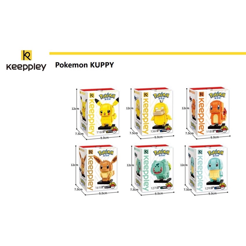 Keeppley Pokémon KUPPY Building Blocks Toy Set ( 100% ORIGINAL PRODUCT ...