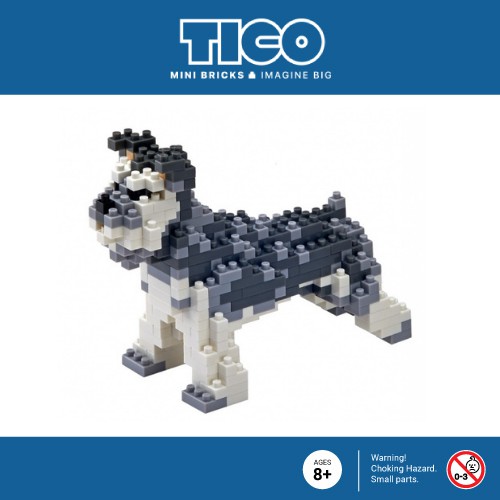 TICO Mini Bricks CLASSICAL DOG - Schnauzer | PET Series | TICO 微型積木 ...