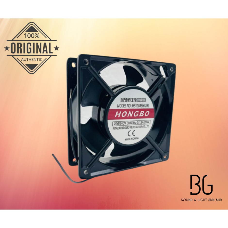 HongBo Axial Fan / Video Fan (Ball Bearing ) 12x12cm Fan (UL Approved) | Shopee Malaysia