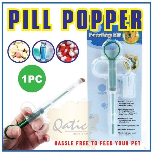 Pet Capsule Tablet Pill Gun Popper Piller Dispenser Medicine Water ...