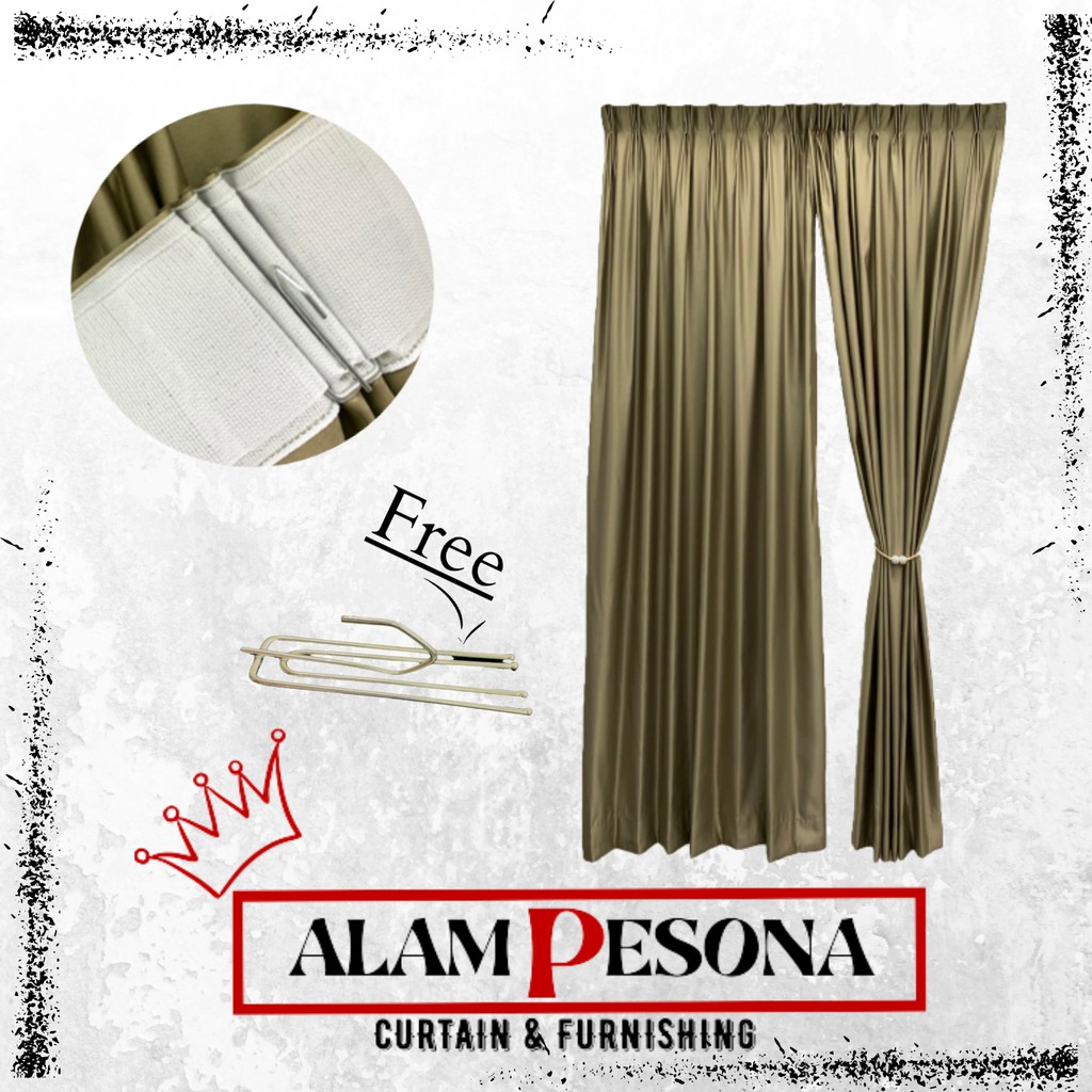 G1 Ready Made Curtain!!! Siap Jahit Langsir ,Langsir RAYA Kain Tebal ...