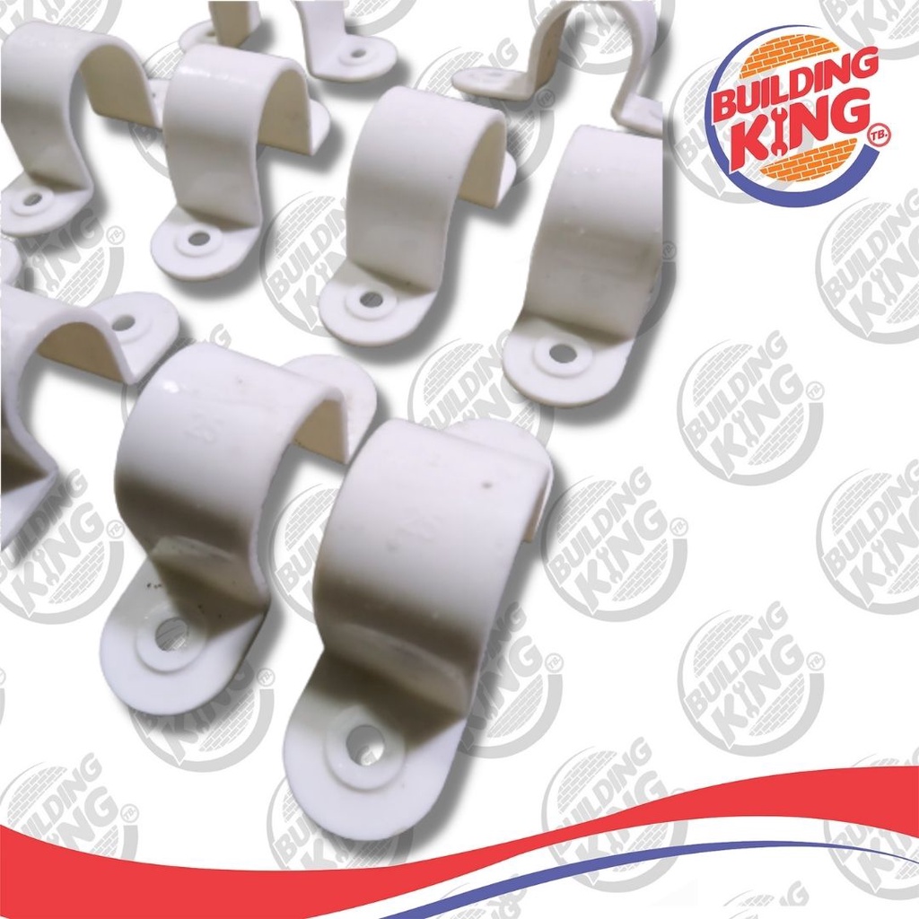 PUTIH Clipsal Conduit Pipe Clamps 25mm White White/Electrical Pipe ...