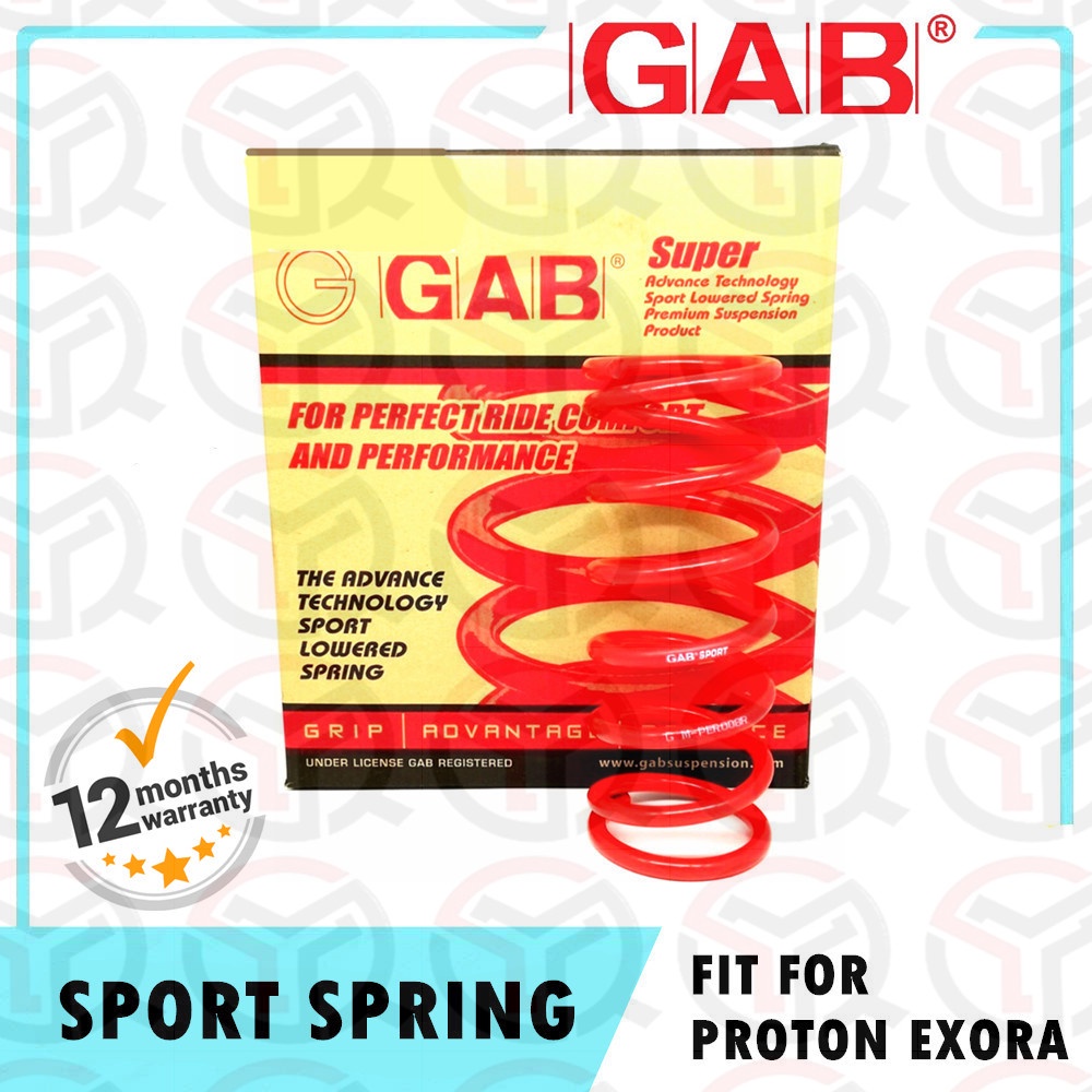 PROTON EXORA GAB SUPER LOWERED SPORT SPRING SET (4 PIECE) (1 YEAR ...