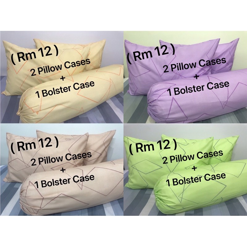 Pillow Case & Bolster Sets (READY STOCK) | Shopee Malaysia