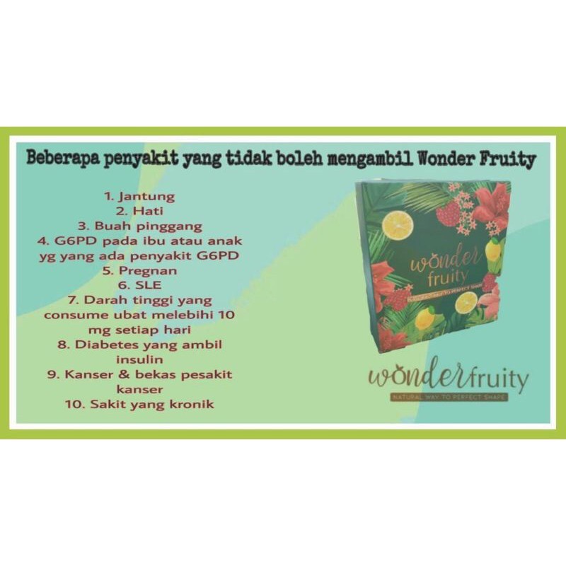 wonder fruity (10's) | Shopee Malaysia