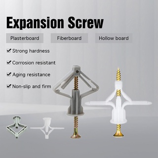 50pcs/100pcs Aircraft Screw Wall Plug Aircraft Butterfly Clip Drywall ...