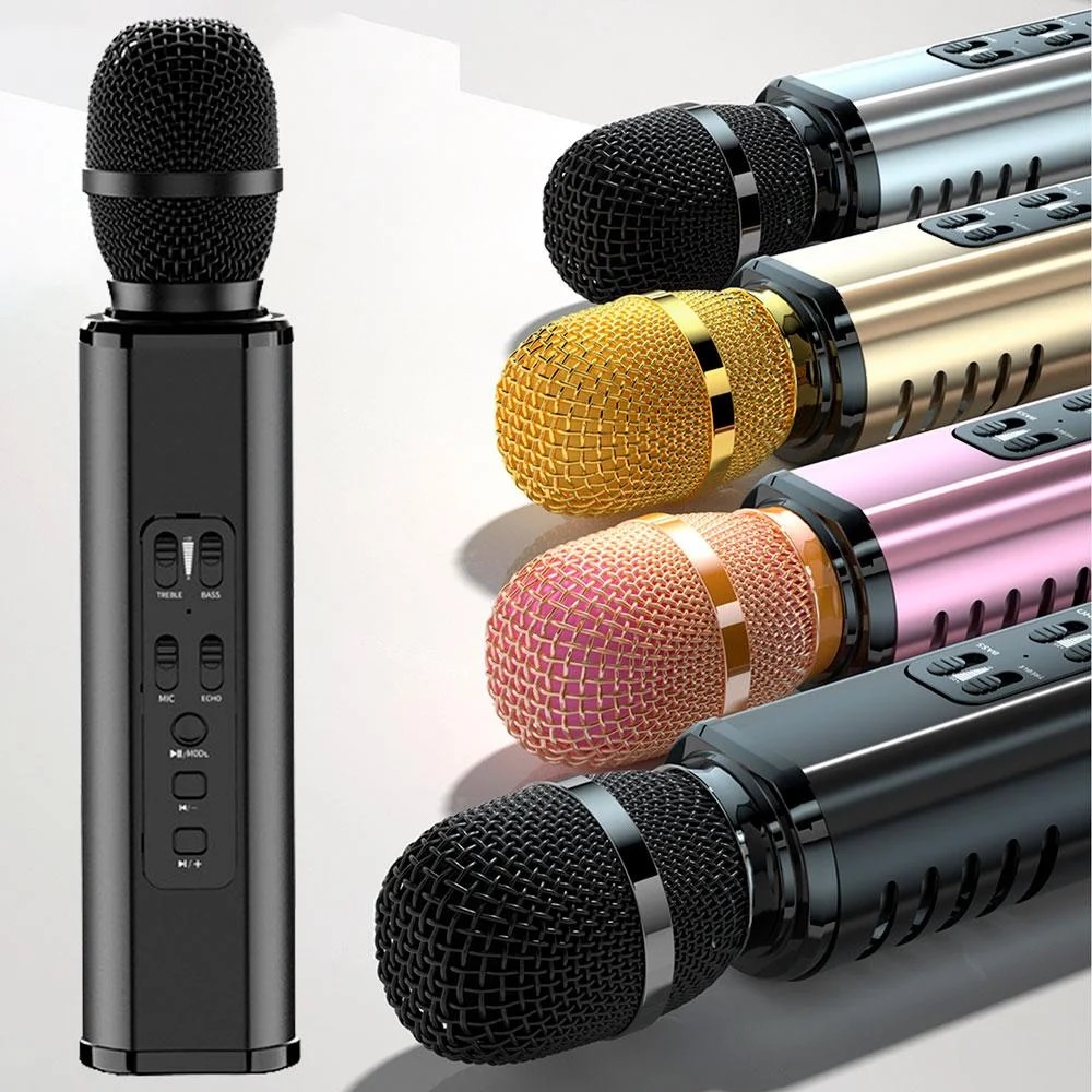 [Ready Stock In KL] Bluetooth K12 K6 Karaoke Mic with speaker Wireless ...