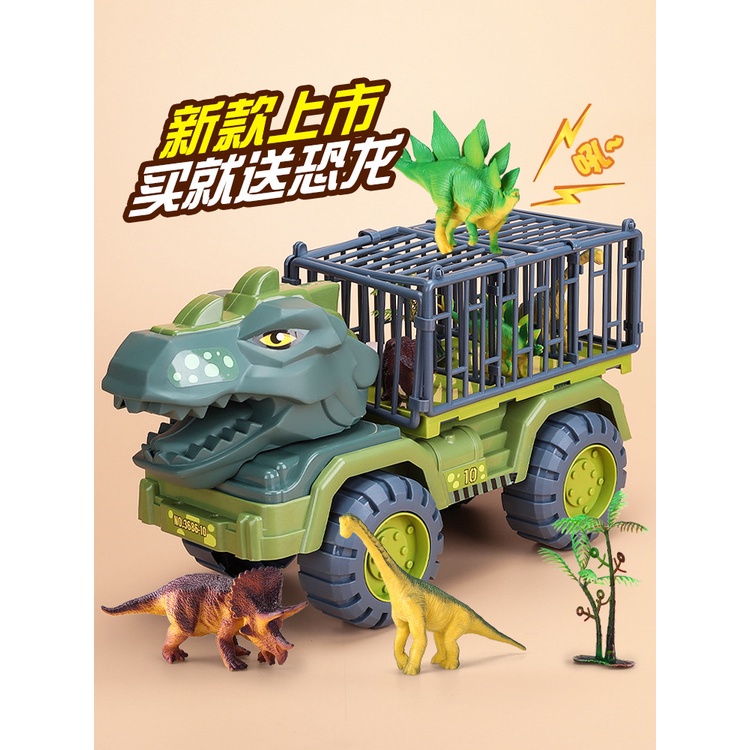 Large Dinosaur Truck come with 3 Dinosaur Transport Toy TRex Kereta ...