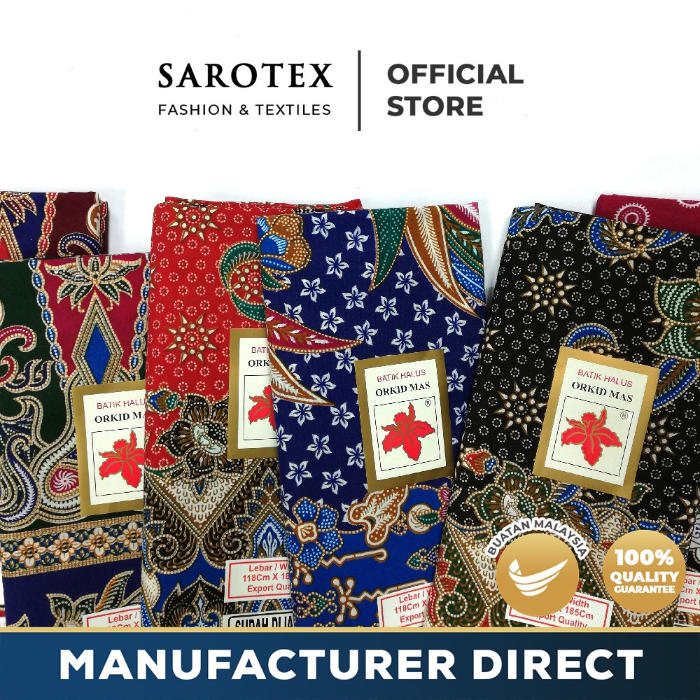 Sarung Batik Orkid Mas Batik Halus Export Quality Siap Jahit Aneka Gaya ...