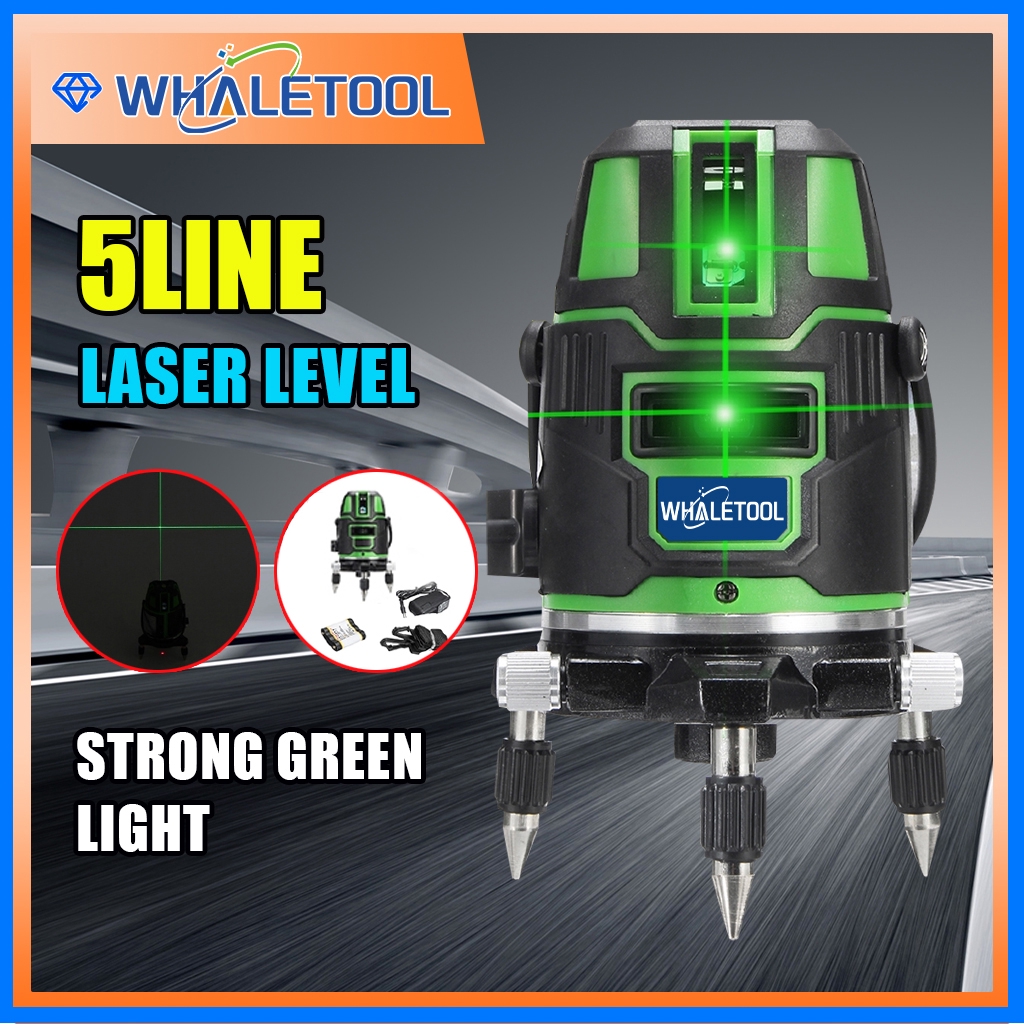 5 Line 6 Points Laser Level strong Light 360° Rotary Vertical ...