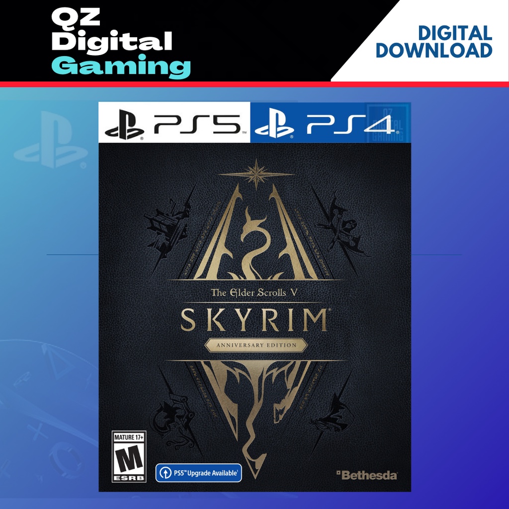 PS4 / PS5 The Elder Scrolls V Skyrim Anniversary Edition Digital ...