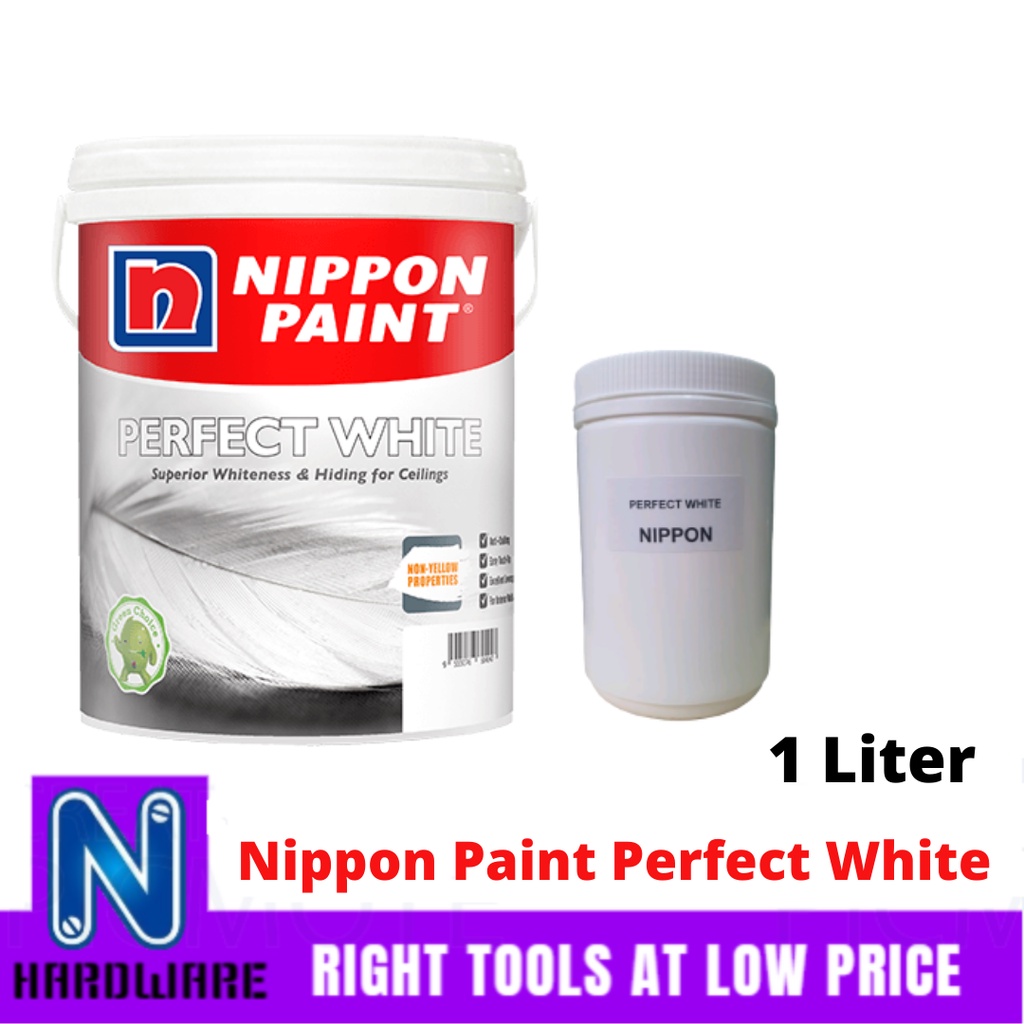 Nippon Paint Perfect White Interior Wall Ceiling Paint Self Packed ...