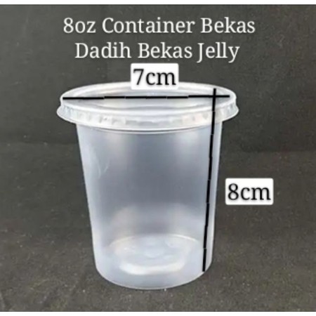 [READY STOCK] 8oz PP Round Container with Lid [ 100sets± ] Benxon PK-8 ...