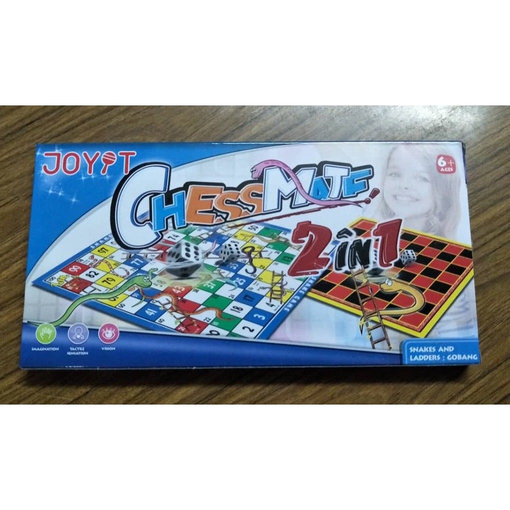 Snake & ladders / Chess Mate 2-in-1 board game | Shopee Malaysia