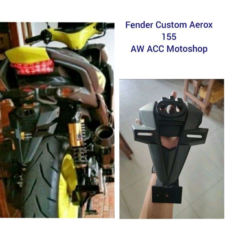 Custom rear fender fender Yamaha Aerox 155 Old and Aerox Connected ...
