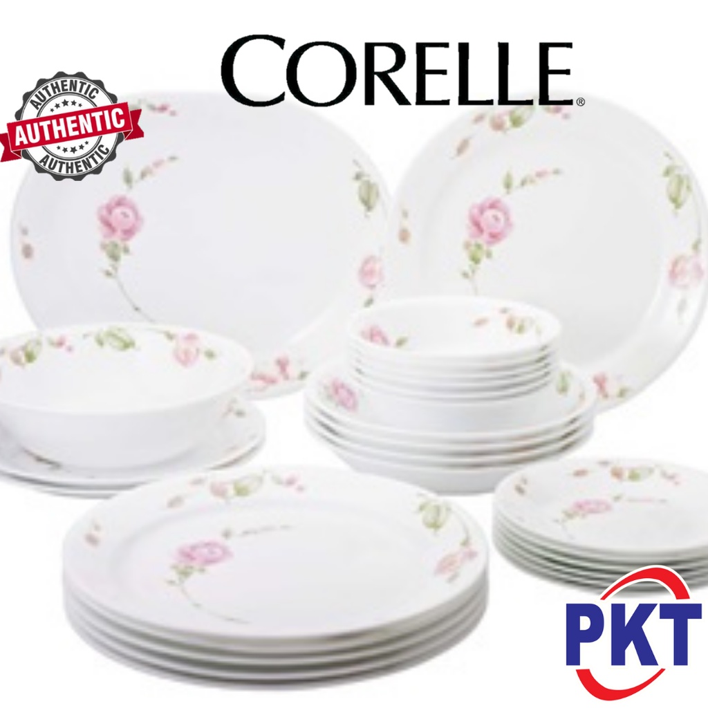 CORELLE LOOSE COUNTRY ROSE RS PLATE BOWL MUG CUP SAUCER / PINGGAN ...