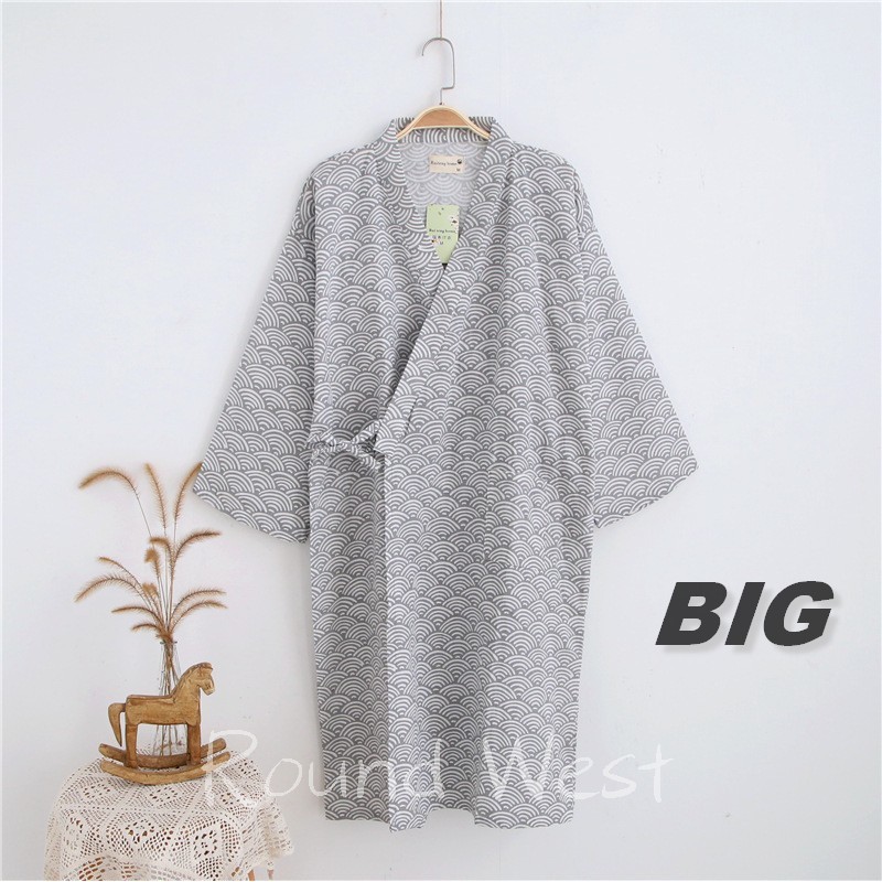 Japanese Bath Robe Kimono Yukata Nightwear Pyjamas Cotton | Jubah Mandi ...