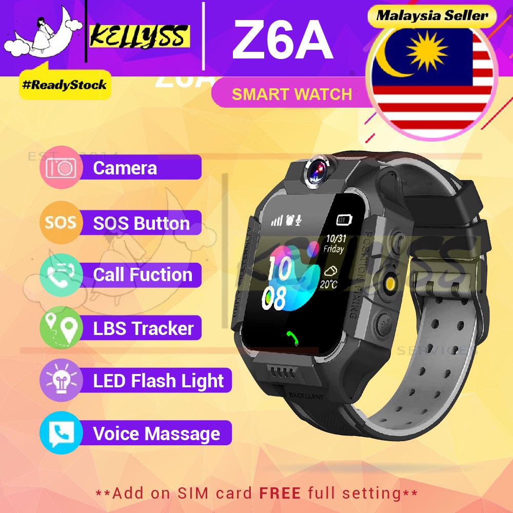Smart Watch Kids Watch 4G Jam Budak Phone Watch Children GPS Kids Watch Digital Smart Watch Kids ...