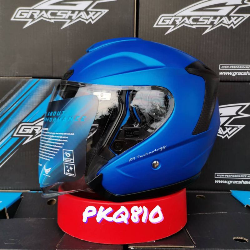 ALL COLOUR AVAILABLE 100% ORIGINAL HELMET GRACSHAW G838 PLAIN GAIZER ...