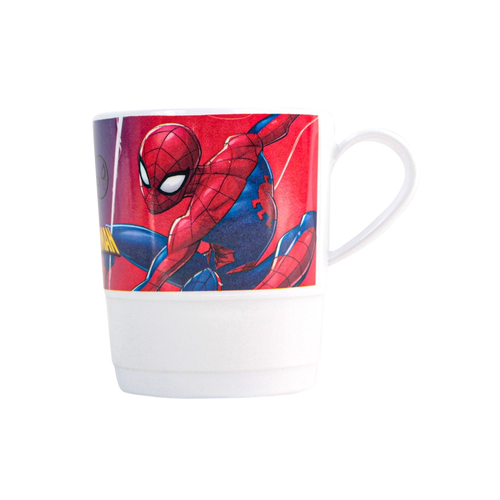 Marvel Spiderman Meal Set Plate Bowl Spoon & Fork Melamine Set Lunch ...