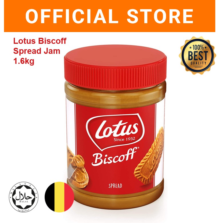 Lotus Biscoff Spread Jam Biscuit Crumble Cookie (Smooth / Crunchy)1.6kg ...